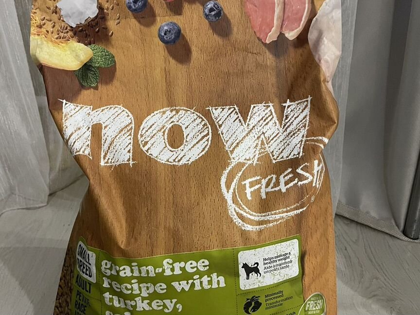 Корм для маленьких собак now fresh