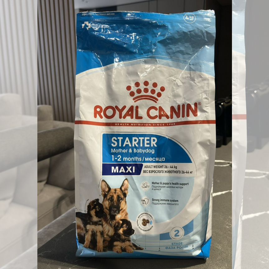 Корм для собак royal canin starter maxi