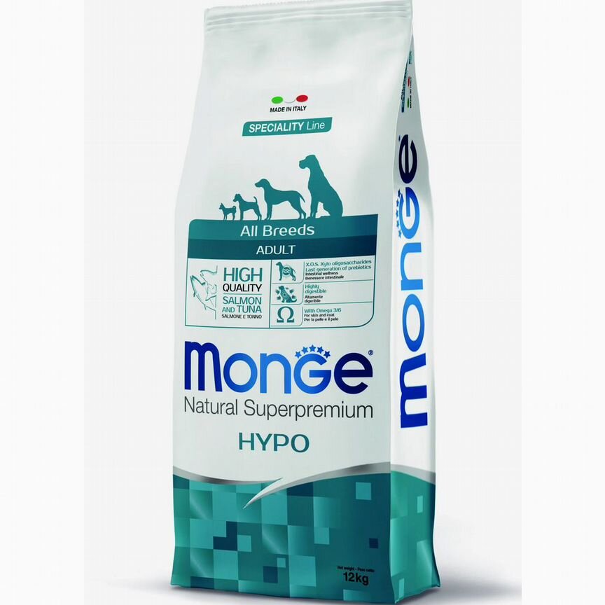 Корм д/соб Monge Speciality Line Hypo (лосось) 12кг