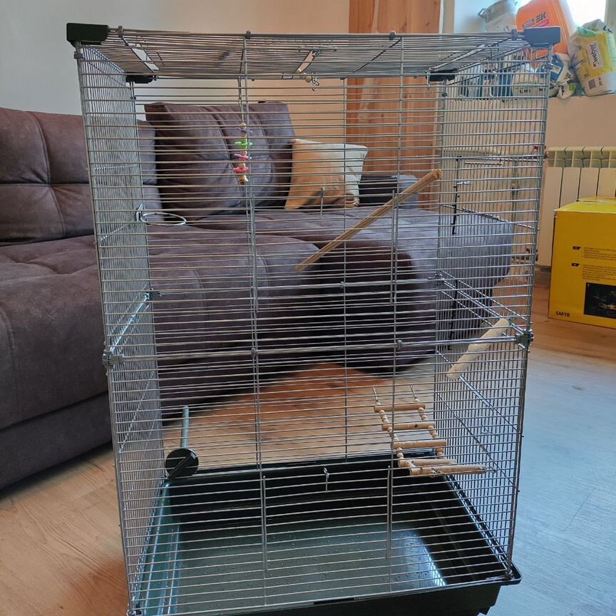 Клетка для хомячков, хорьков, шиншиллы, попугая