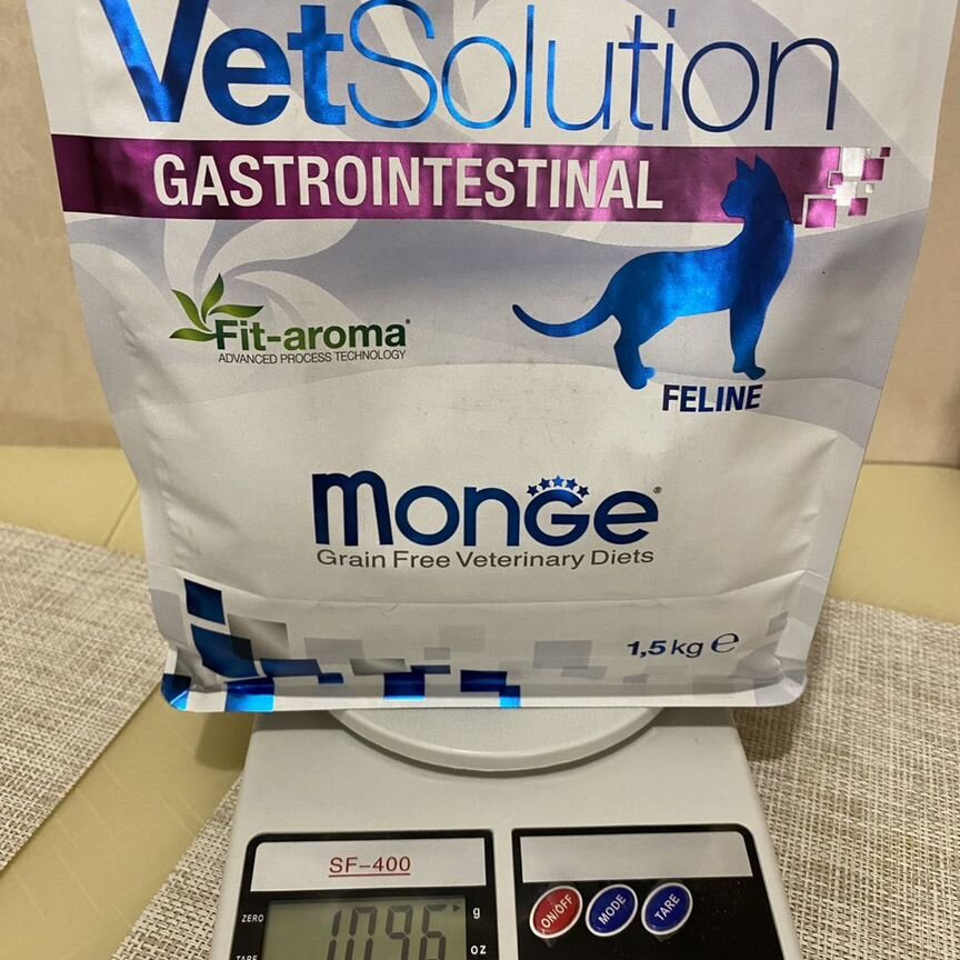 Monge gastrointestinal. Корм для кошек