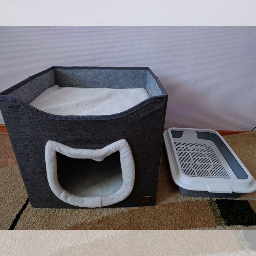 Домик для кошки с когтеточкой