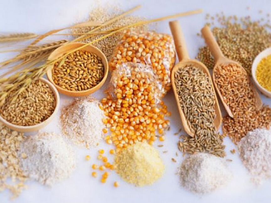 Дробленая зерносмесь(пшеница,ячмень,овес,горох)