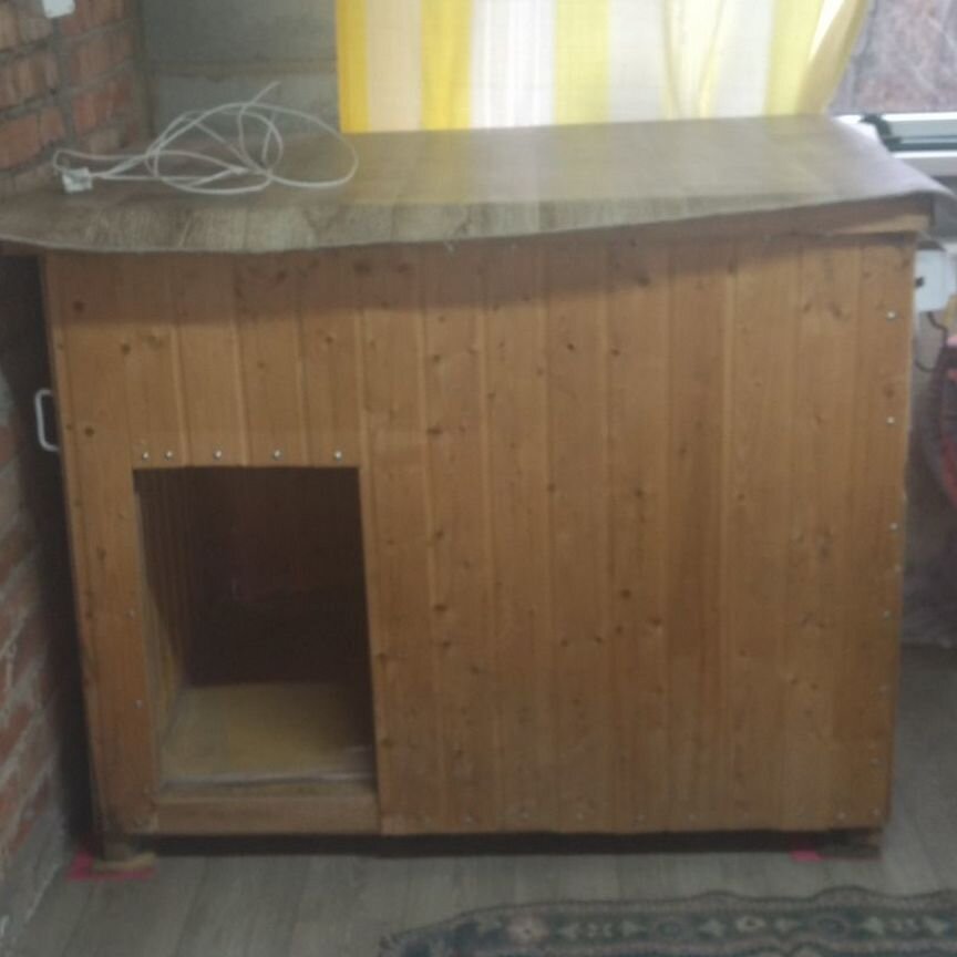 Теплая будка-конура для собаки