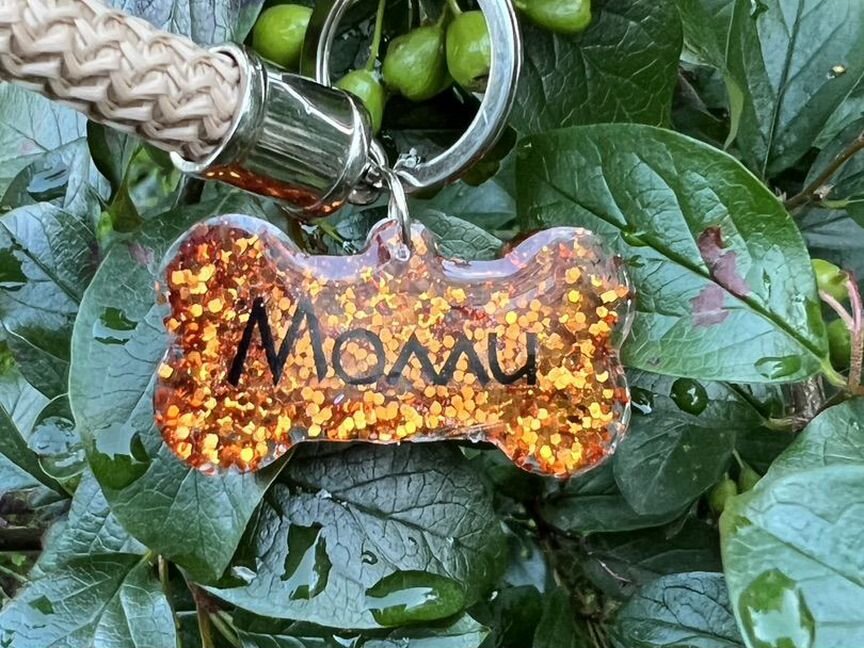 Адресник для собак из эпоксидной смолы