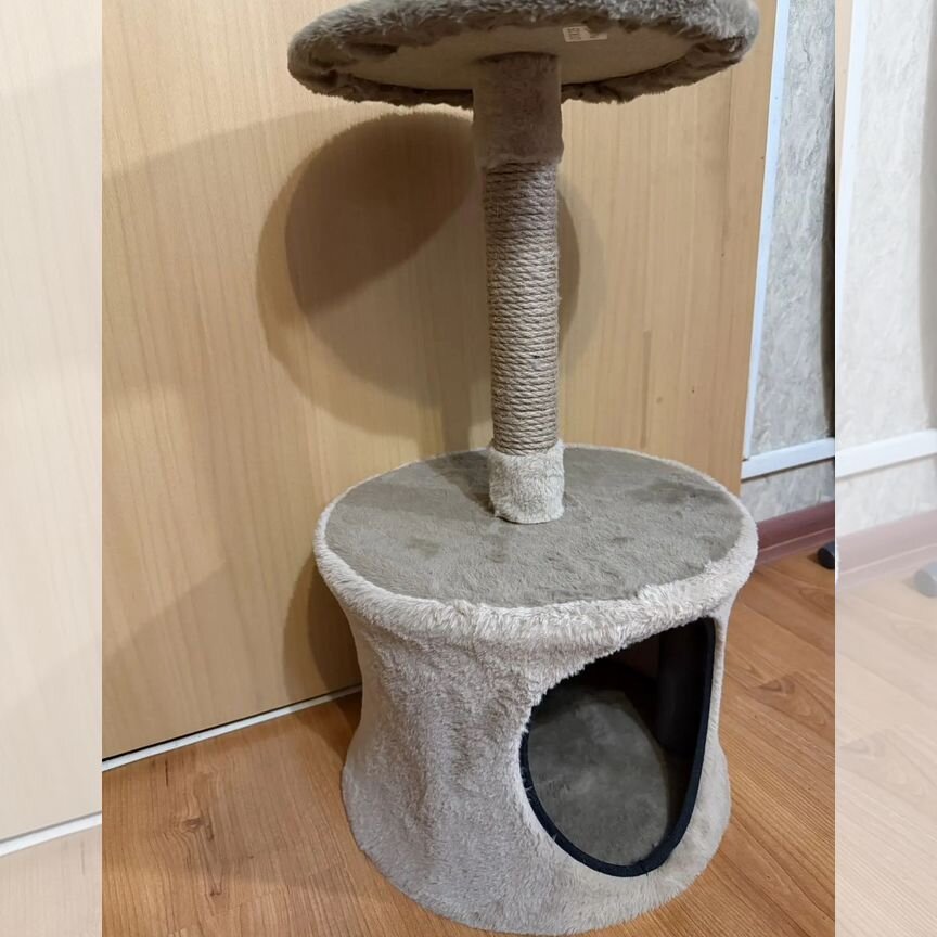 Когтеточка для кошек домик игровой комплекс
