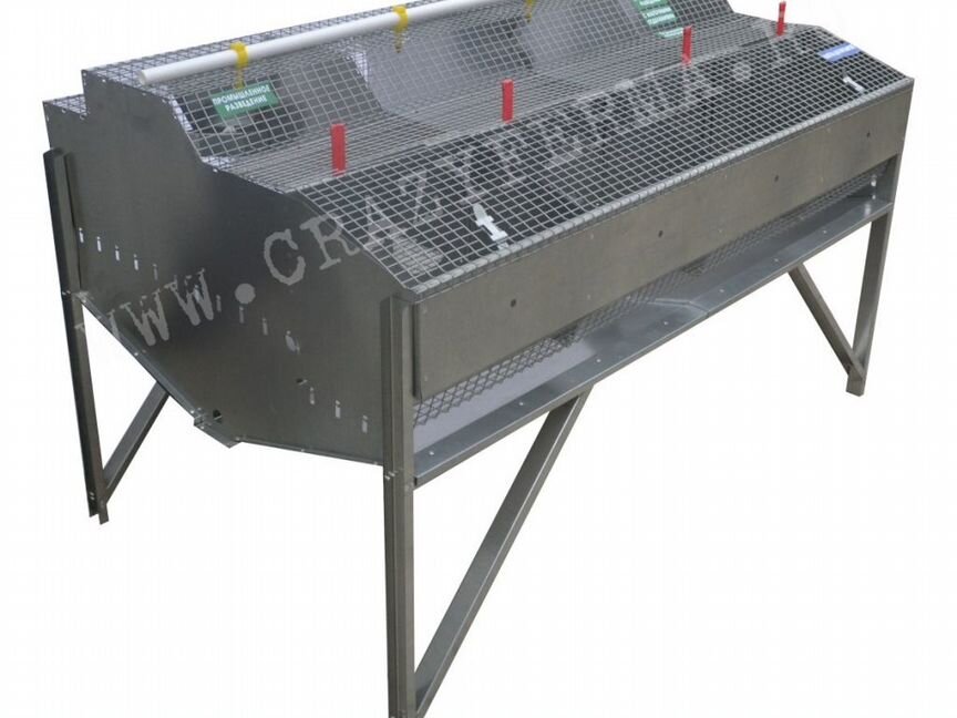 Промышленная клетка для кроликов С маточниками "кр