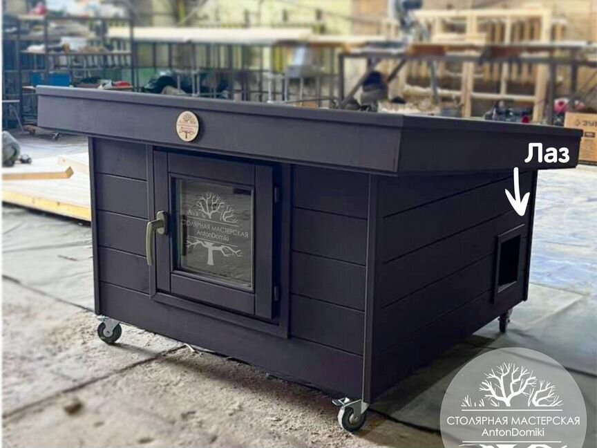 Уличный домик для кошки утеплённый