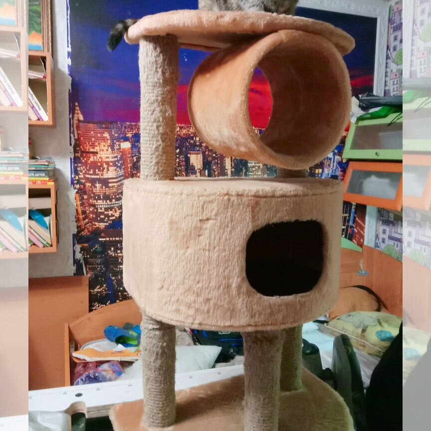 Кошкин домик с когтеточкой