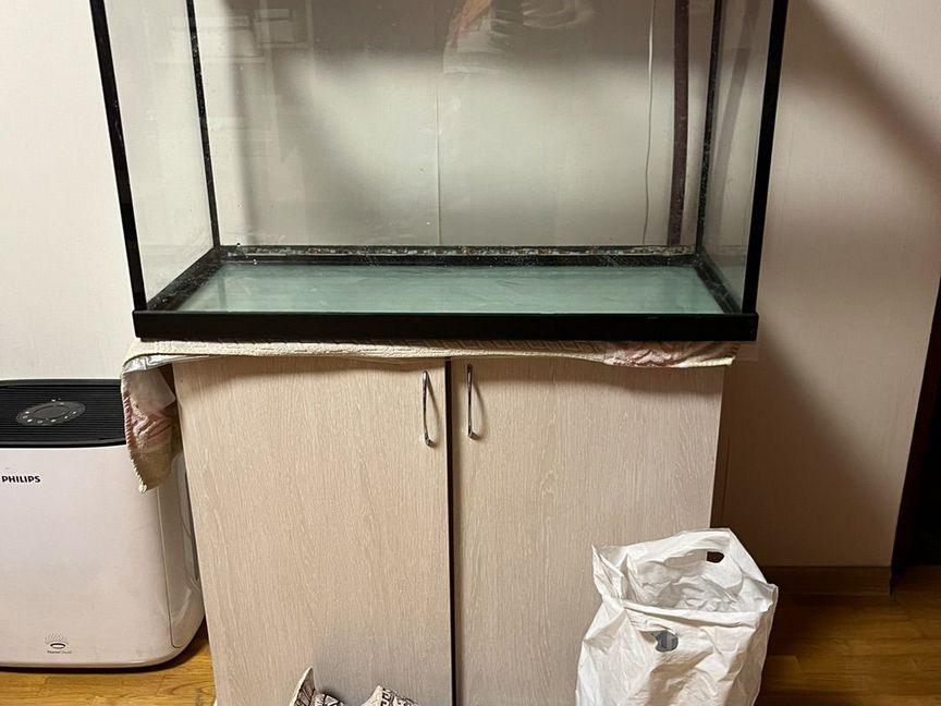 Аквариум 140 литров с тумбой бу