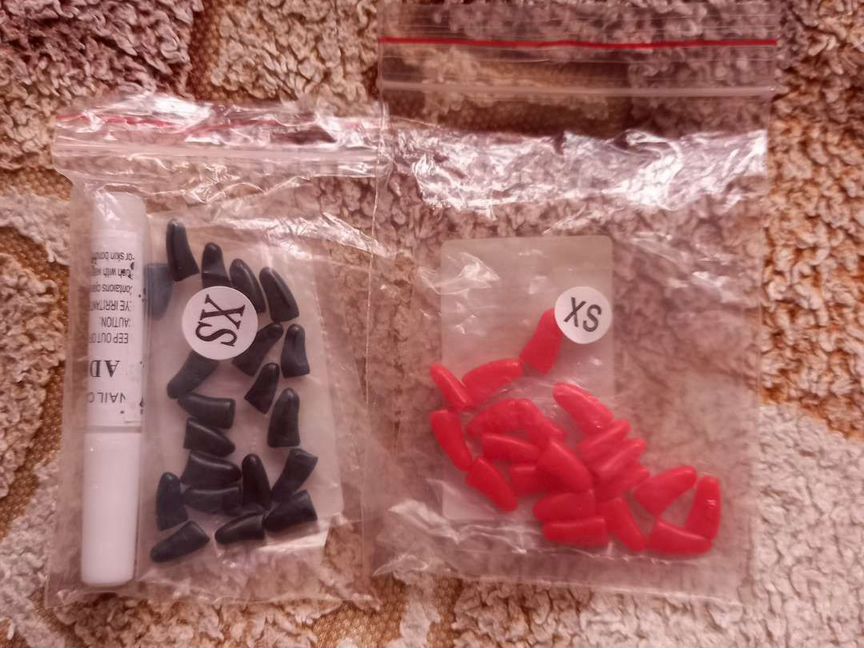 Силиконовые накладки на когти, антицарапки