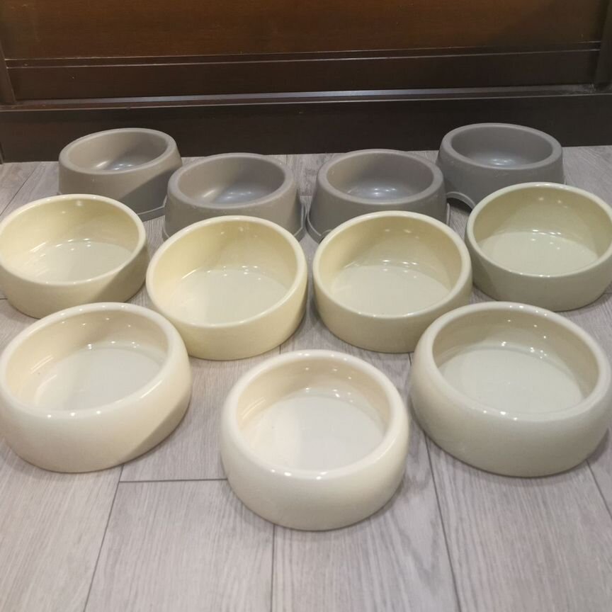 Миски пластиковые и керамические