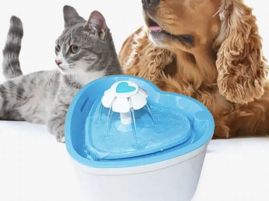 Фонтан поилка для кошек