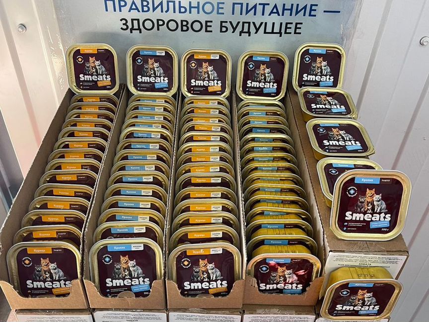 Влажный корм для кошек и собак тм smeats