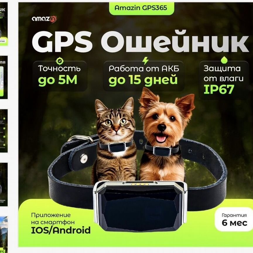 GPS Ошейник для сокак Amazin GPS365