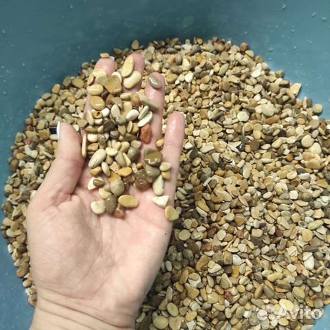 Эко-грунт аквариумный, галька каспийская