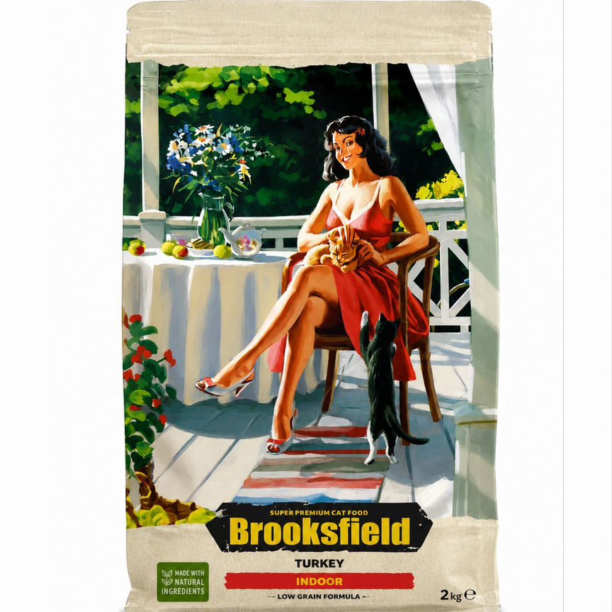 Корм сухой для кошек brooksfield 2 кг