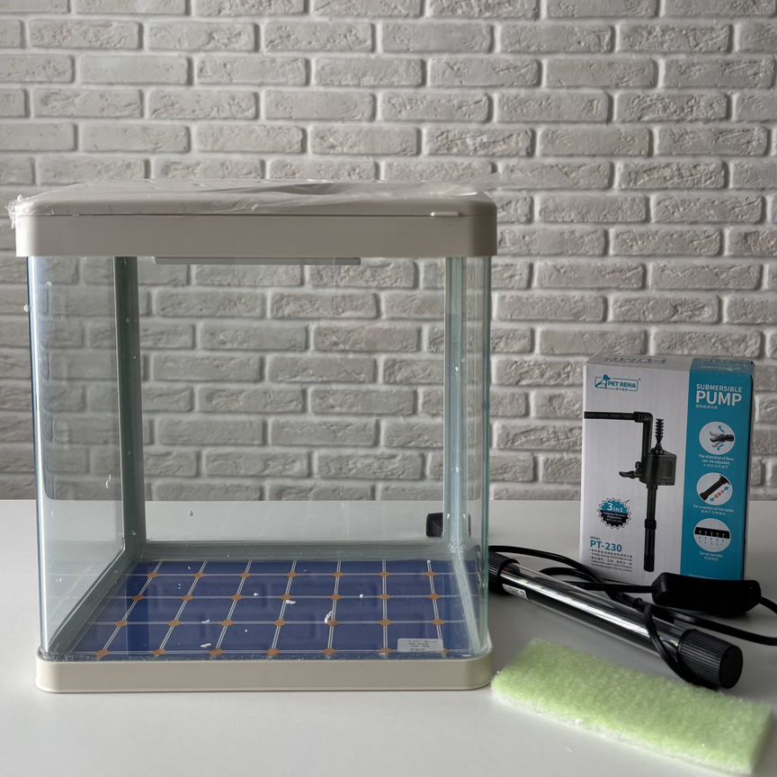 Аквариум с фильтром и подсветкой 8 литров