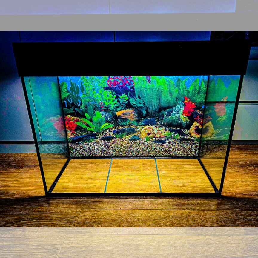 Аквариум с подсветкой на 100л