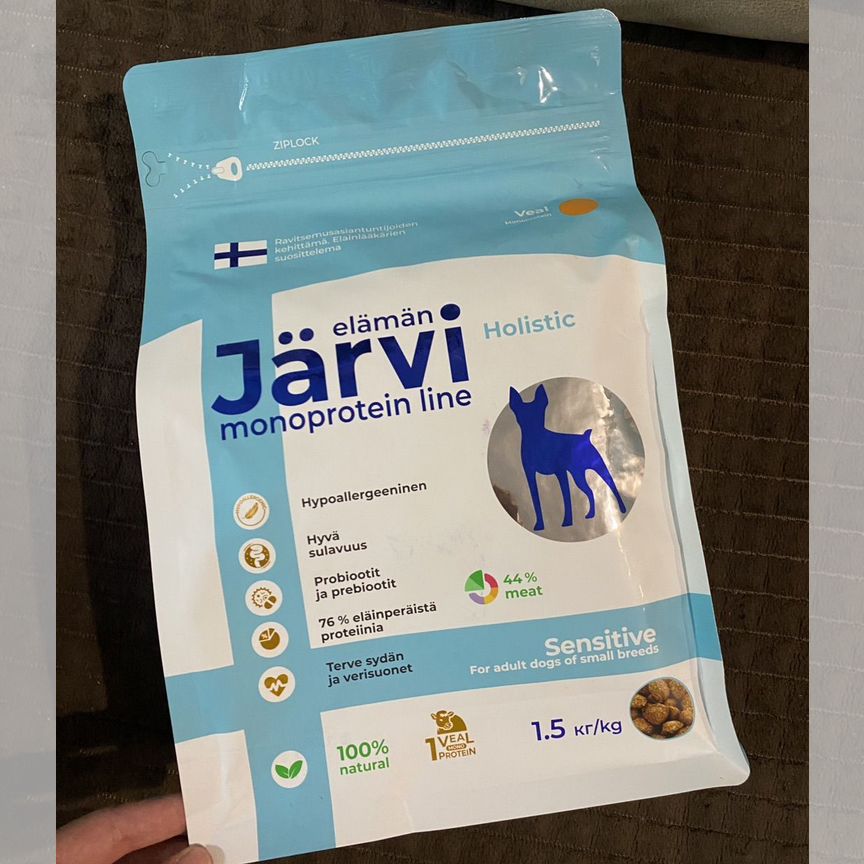 Корм для собак jarvi monoprotein line телятина