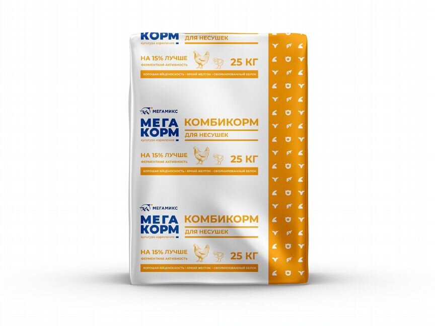 Мега корм к/корм для несушек 25кг