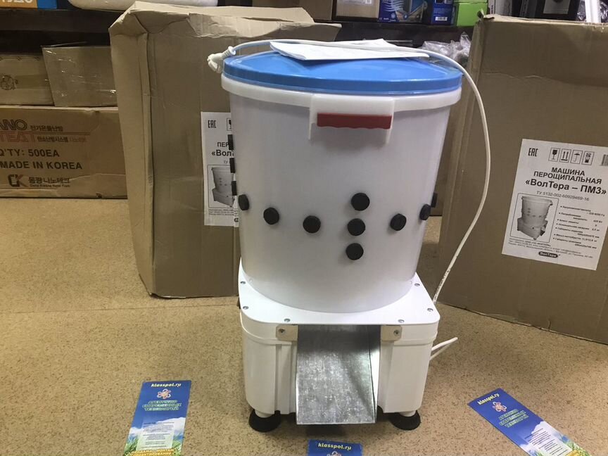 Машина перощипальная (перосъемная) для кур пм3