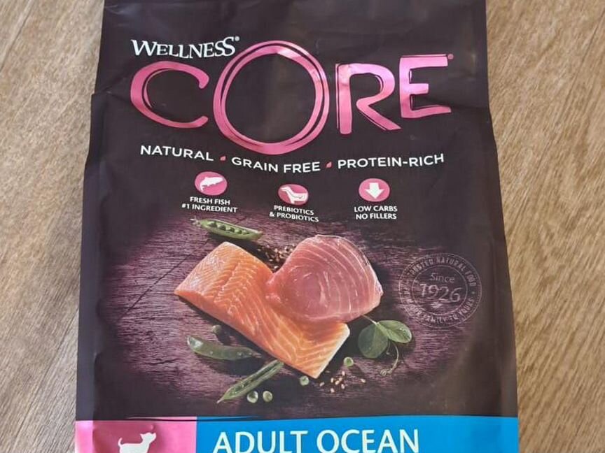 Корм для собак Wellness core с рыбой 1,5 кг