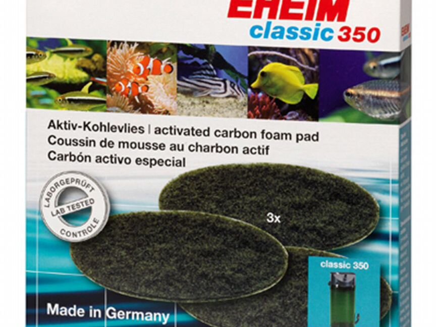 Eheim Губка угольная для фильтра 2215, 3шт