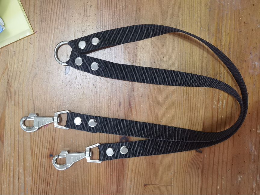 Поводок-сворка для собак / Двойной, для двух собак