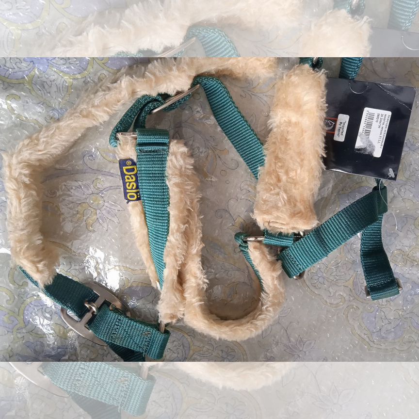 Недоуздк нейлоновый с искусственным мехом full