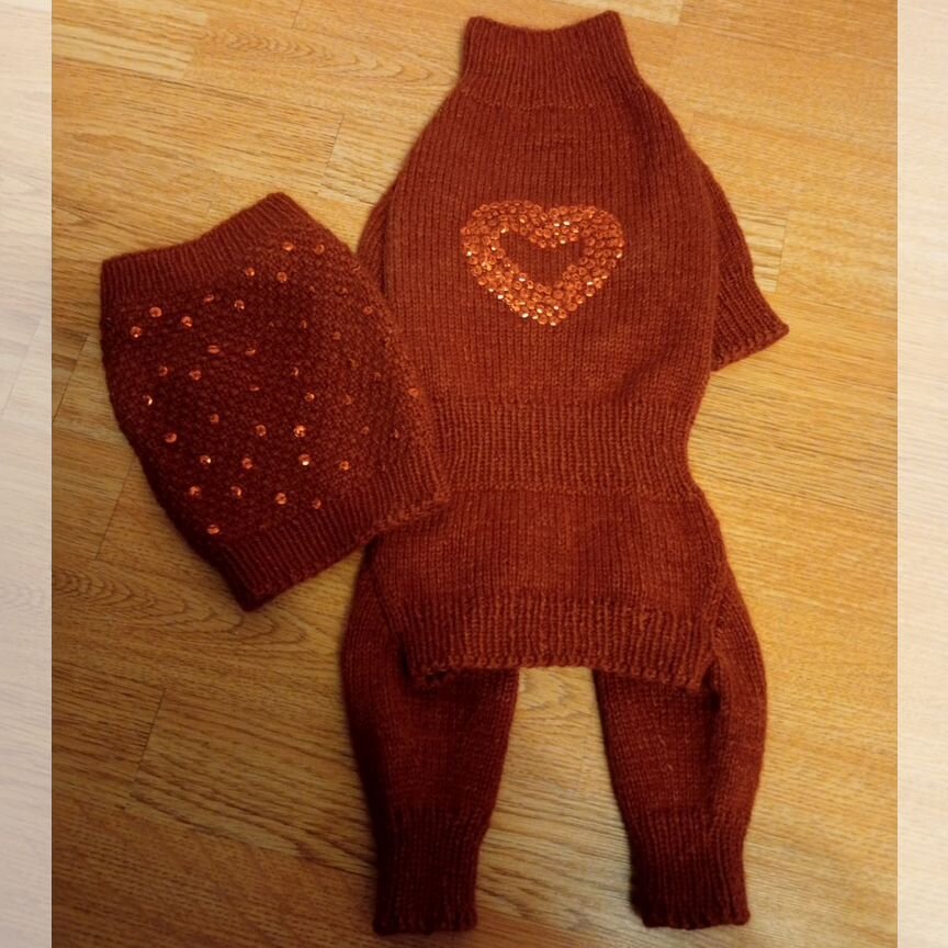 Вязаная одежда для средних собак(спаниель)