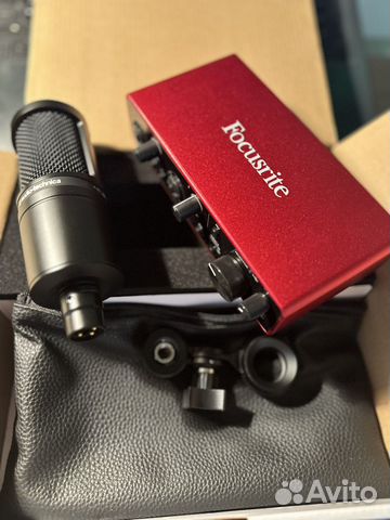 Микрофон AT2020 xlr + звуковая карта focusrite 2i2 купить в Москве по низкой цене с доставкой ...