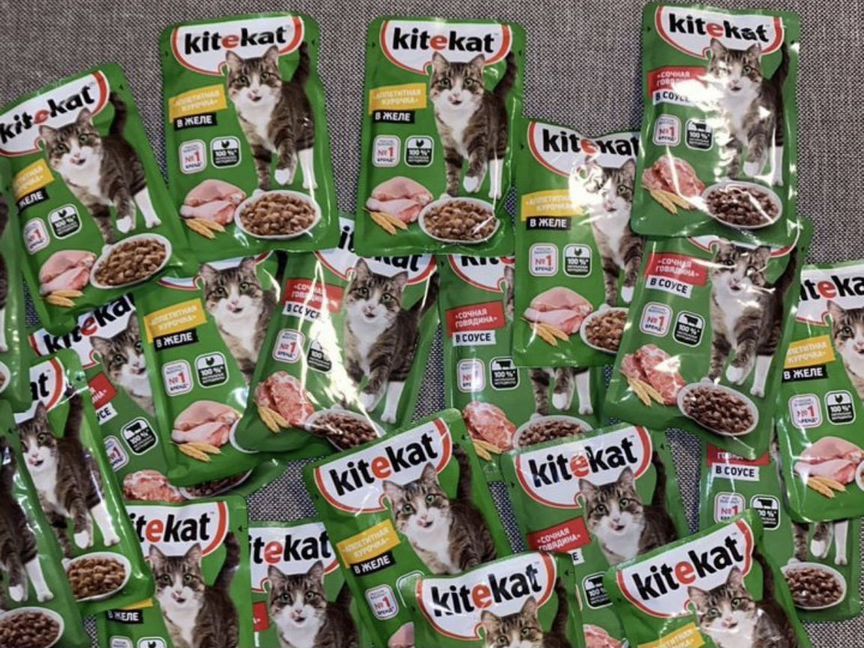 Влажный корм для кошек kitekat жидкий китикет