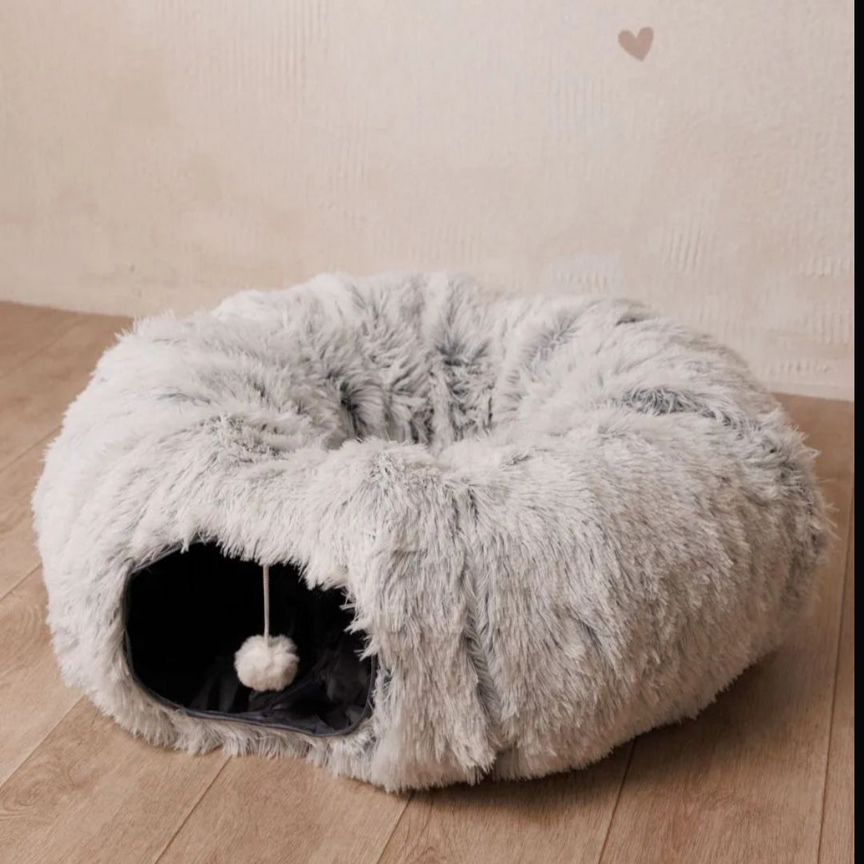 Лежанка тоннель для кошек