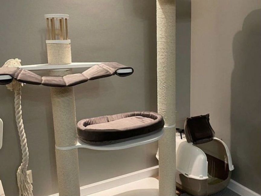 Когтеточка домик для кошки