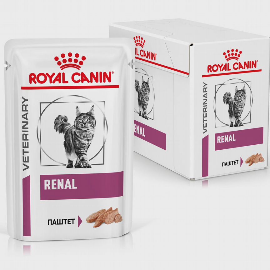 Корм влажный Renal паштет для кошек 12х85