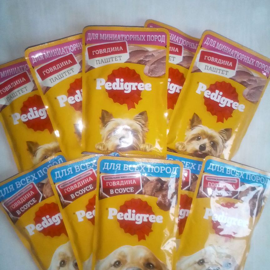 Корм для собак паучи Педигри 10шт