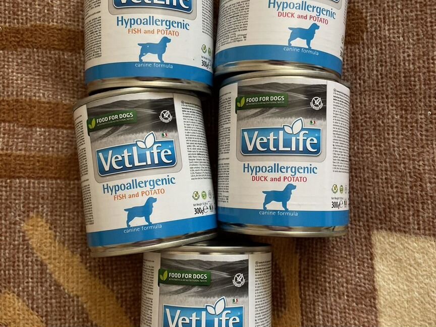 Корм для собак vetlife hyppoallergenic