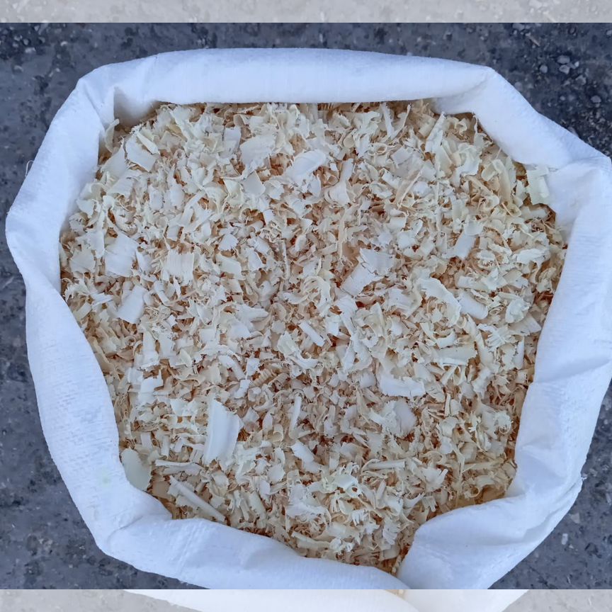 Стружка в мешках