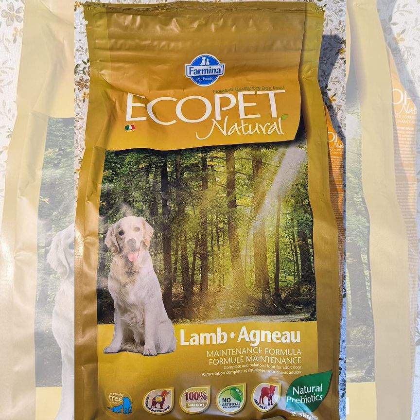 Корм для собак farmina ecopet natural ягненок