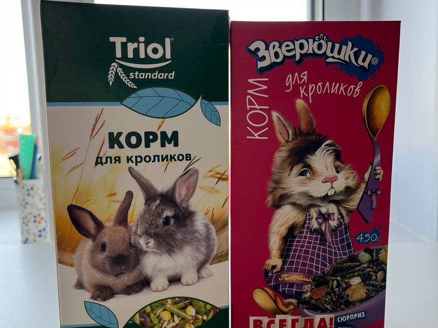 Корм для декоративных кроликов