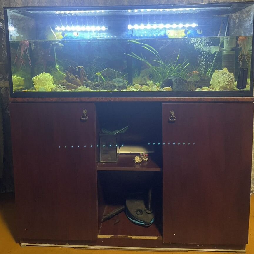 Аквариум с тумбой 200л