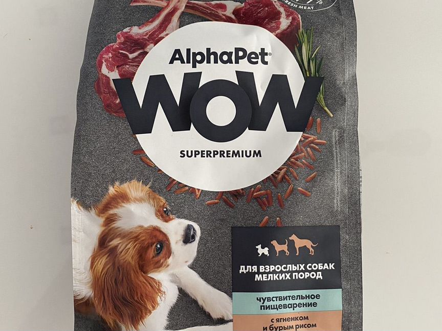 Корм для собак AlphaPet WOW для взрослых собак
