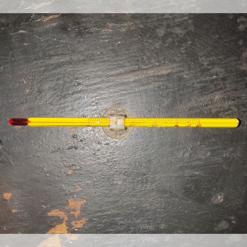 Градусник ртутный для аквариума