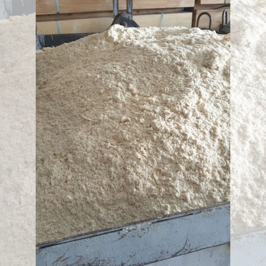 Опилки в мешках