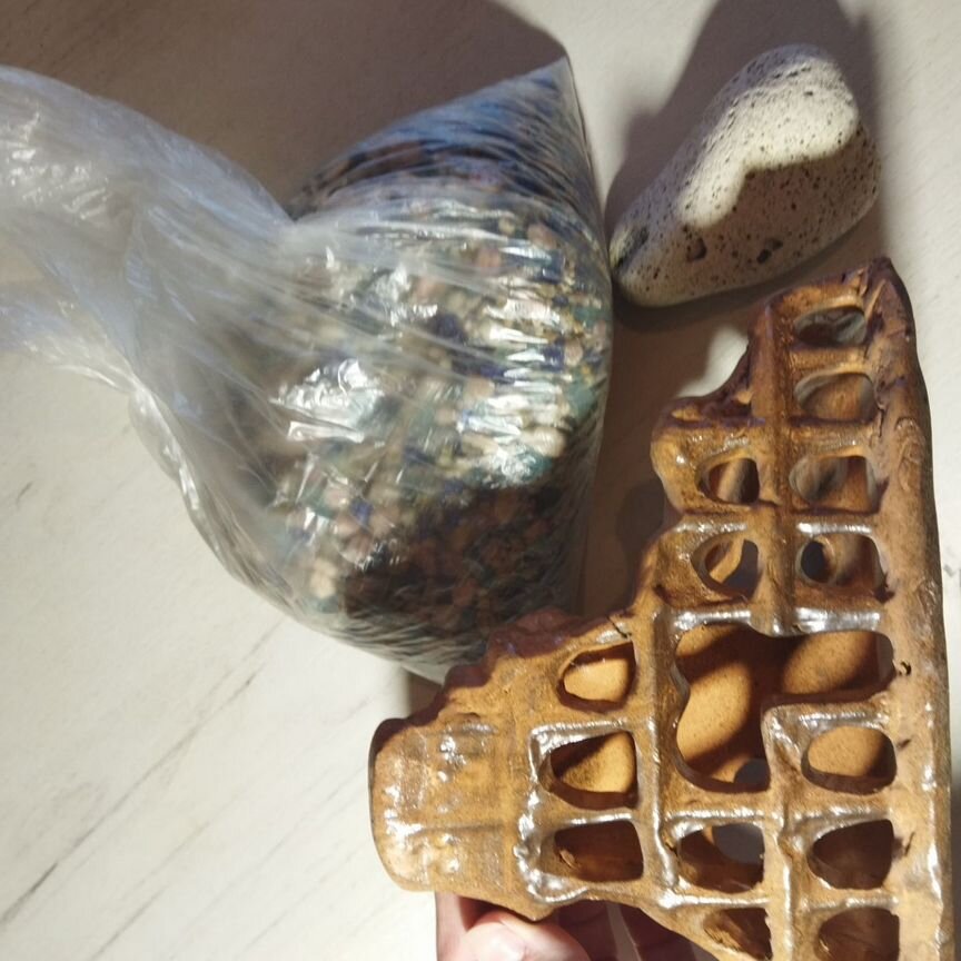 Грунт для аквариума и декорация