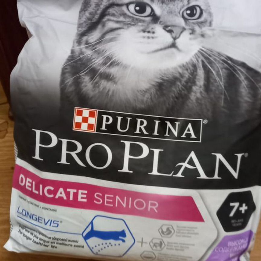 Корм для кошек proplan delicate senior