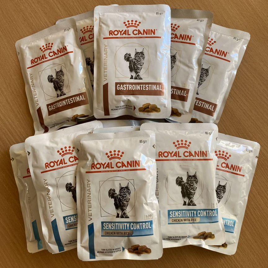 Royal Canin sensitivity control и gastro
