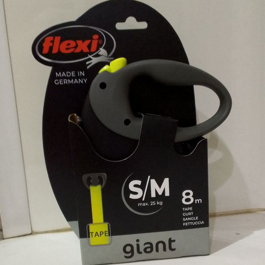 Рулетка 8 метров Flexi Giant Новый поводок