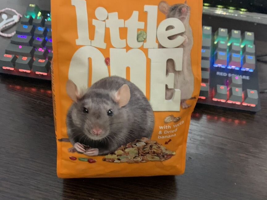 2 пачки Корма для крыс Little one